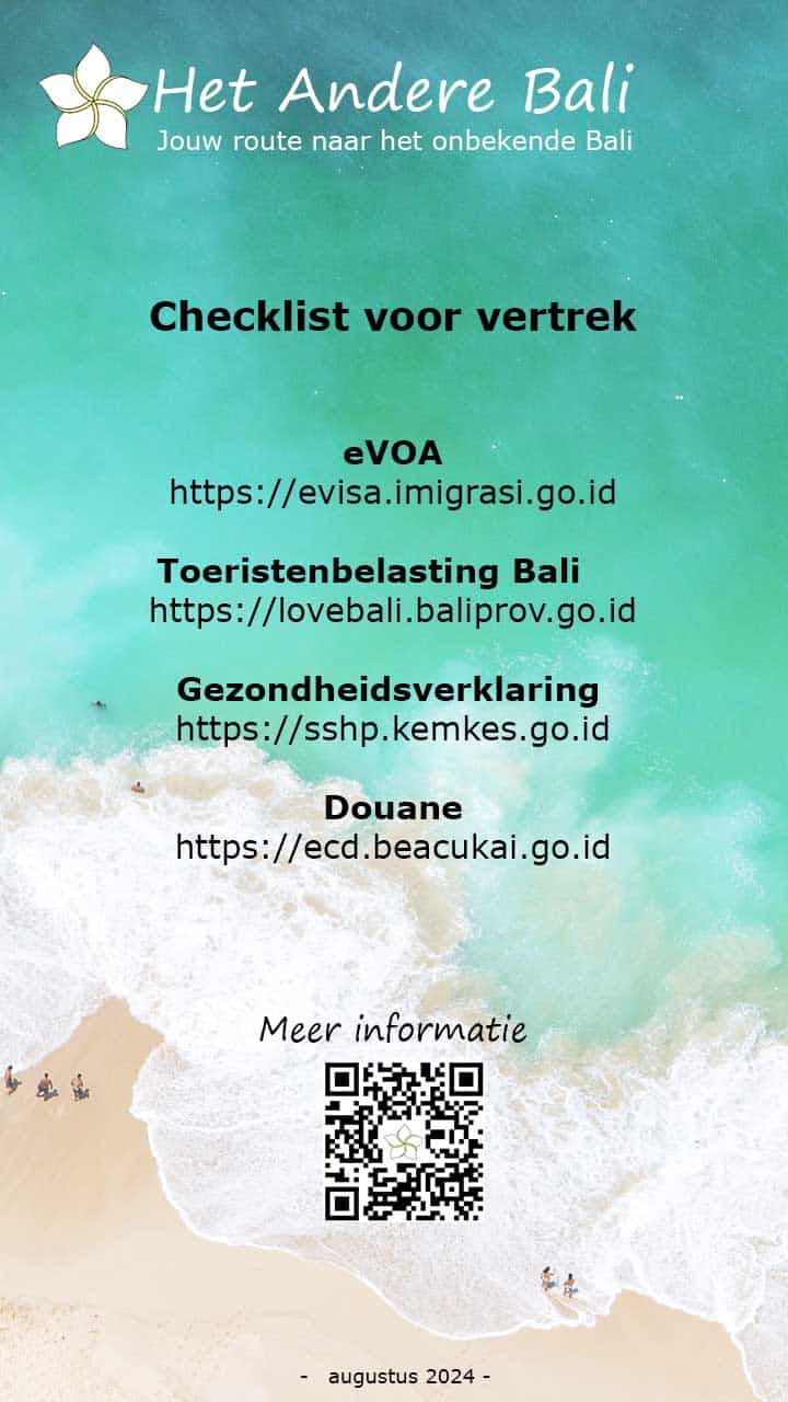 Checklist Bali: visum, toeristenbelasting, gezondheidsverklaring en ...